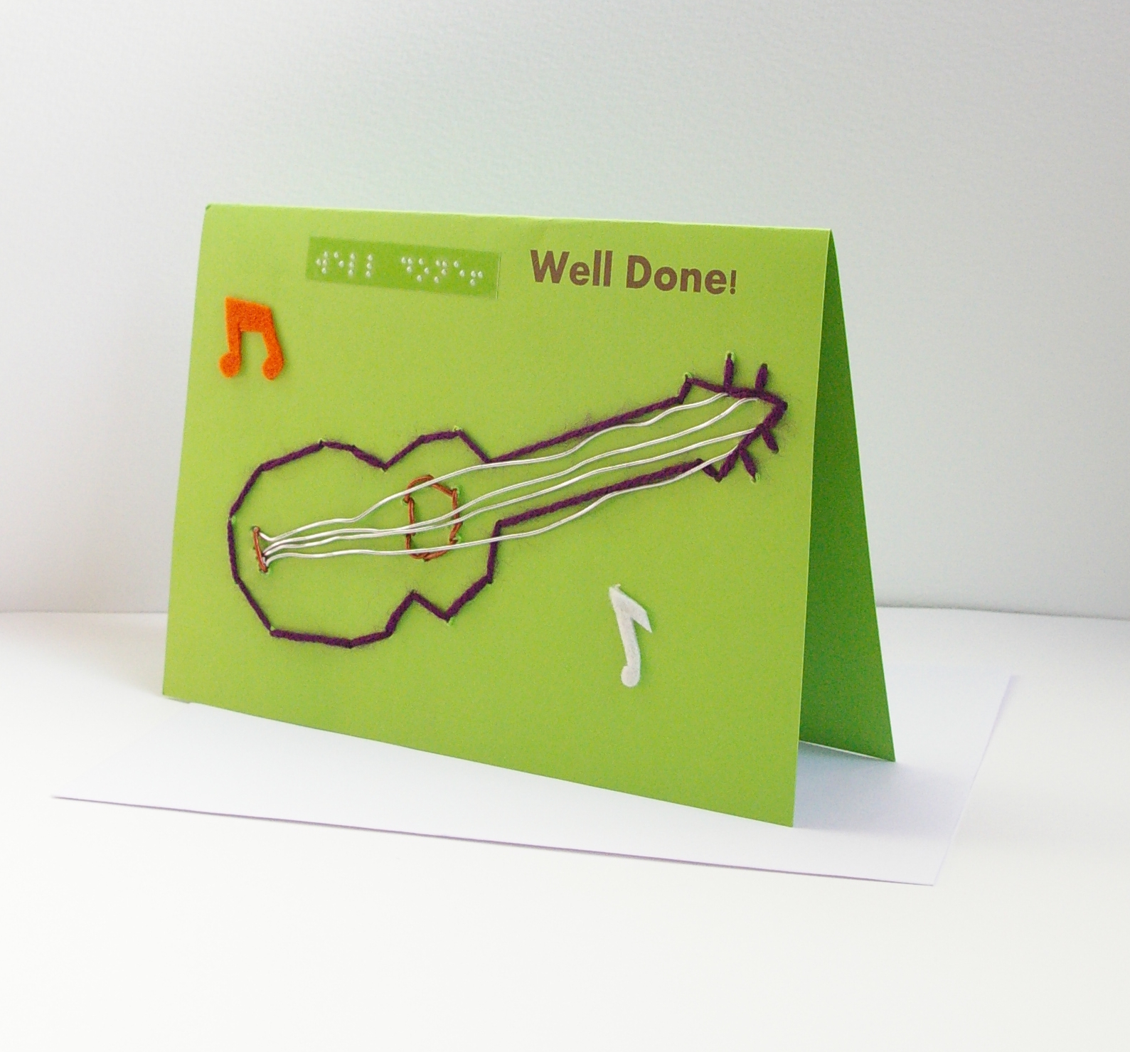 Well Done! Guitar/Music Greetings Card – Arts Coaching Training